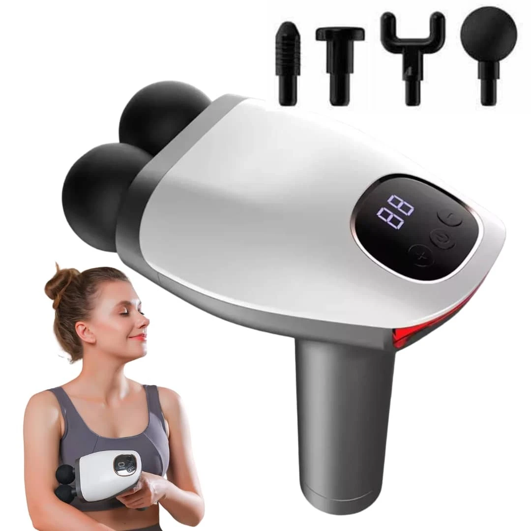 Professional Electric Double Head Massager Gun For Muscle Pain | SHEIN ...