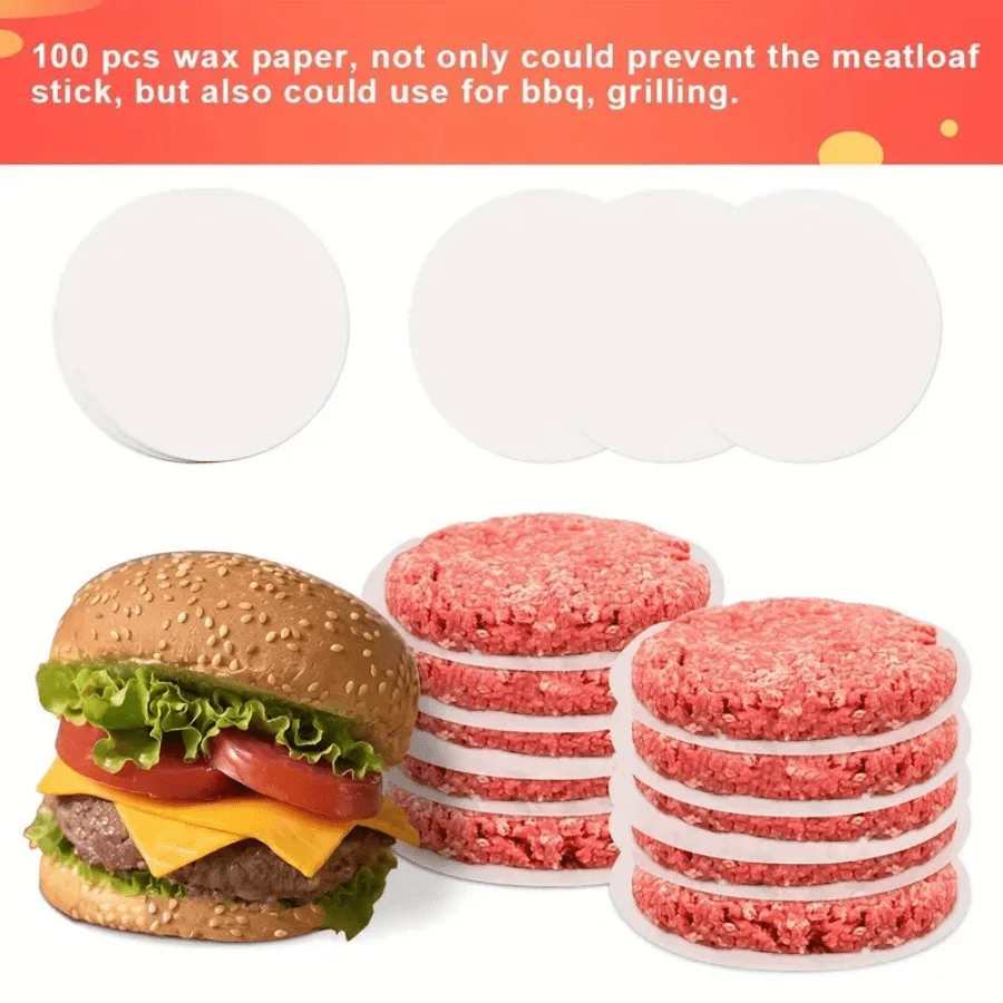 50pcs Nonstick Hamburger Papers - Perfectly Suitable For Grilling ...