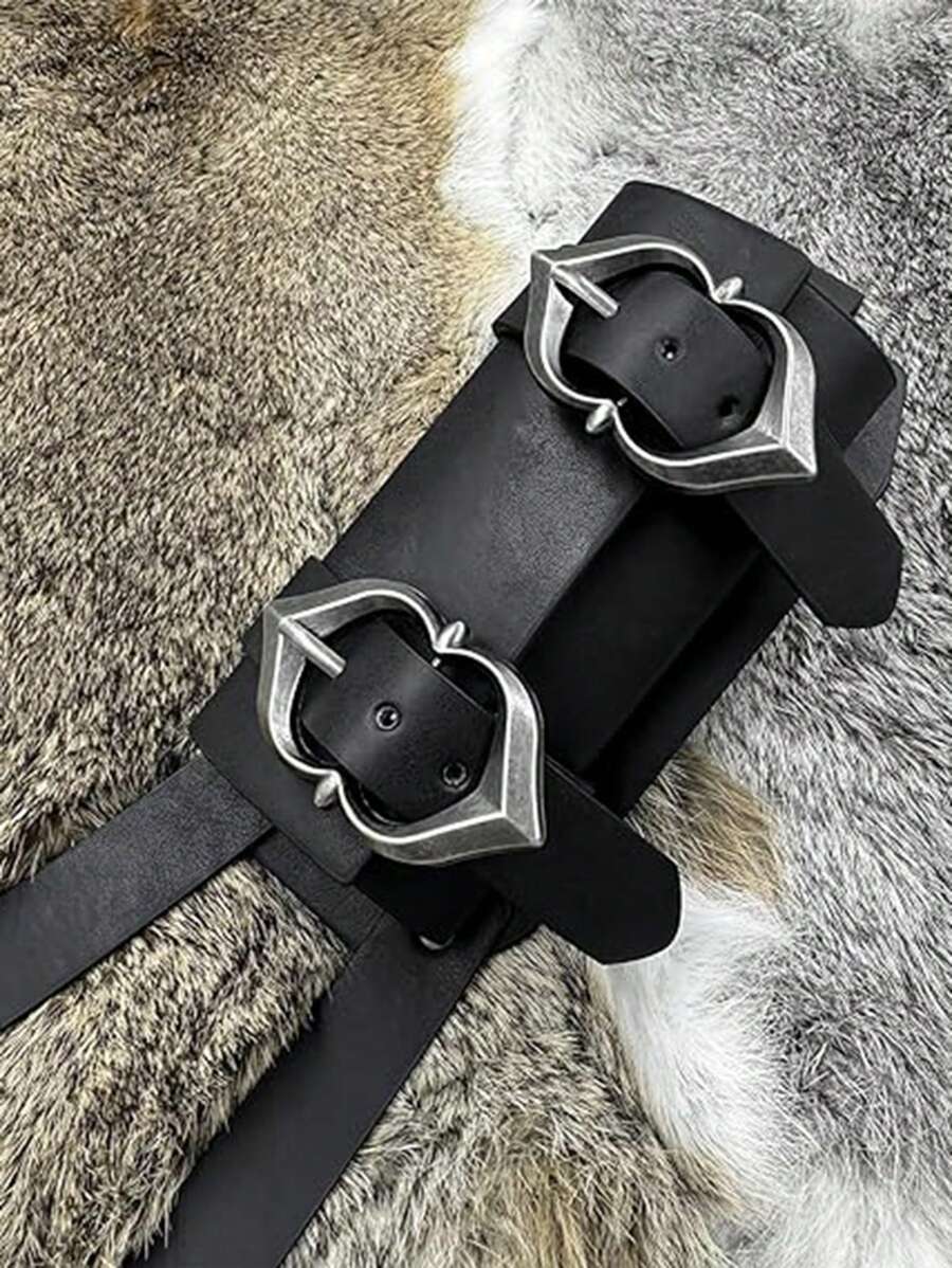 Medieval Leather Back Sword Shoulder Frog - Adjustable Sheath Holster ...