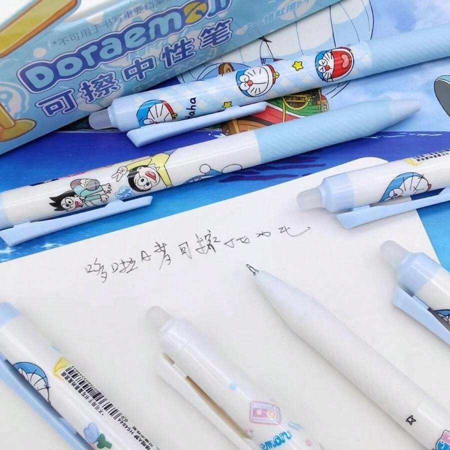 2 stylos neutres thème Doraemon, stylo noir 0,55 mm, séchage rapide et ...