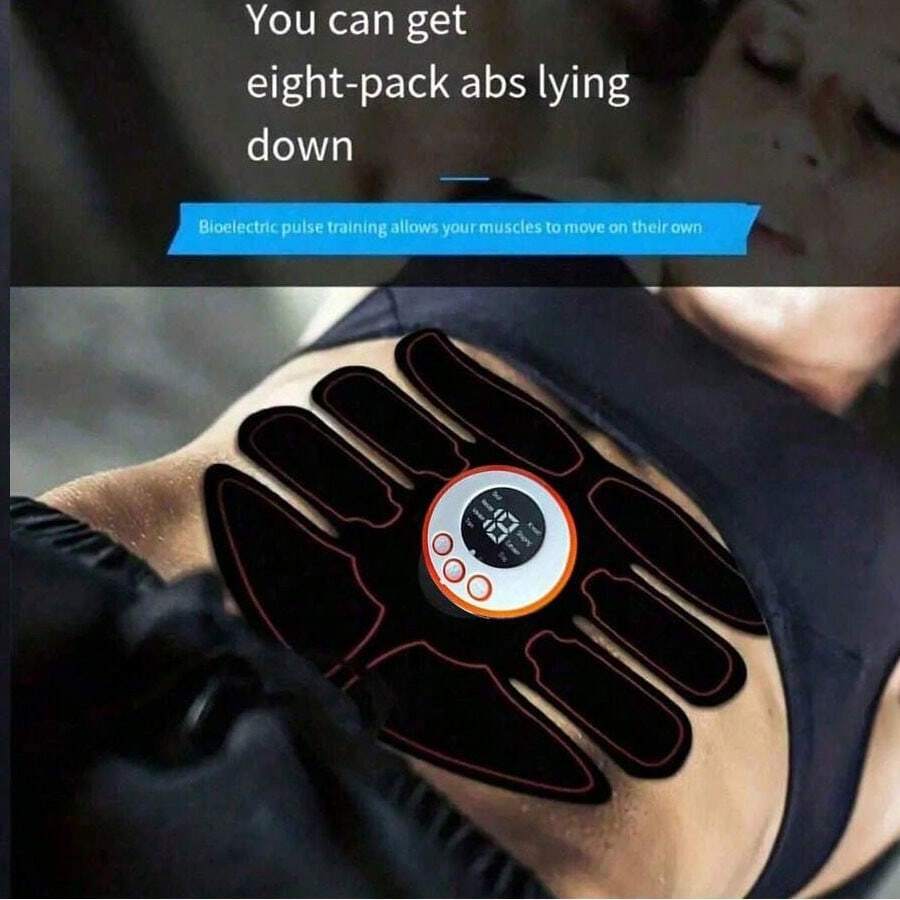 Abdominal Muscle Stimulator EMS Massager Buttocks Hip Trainer ...