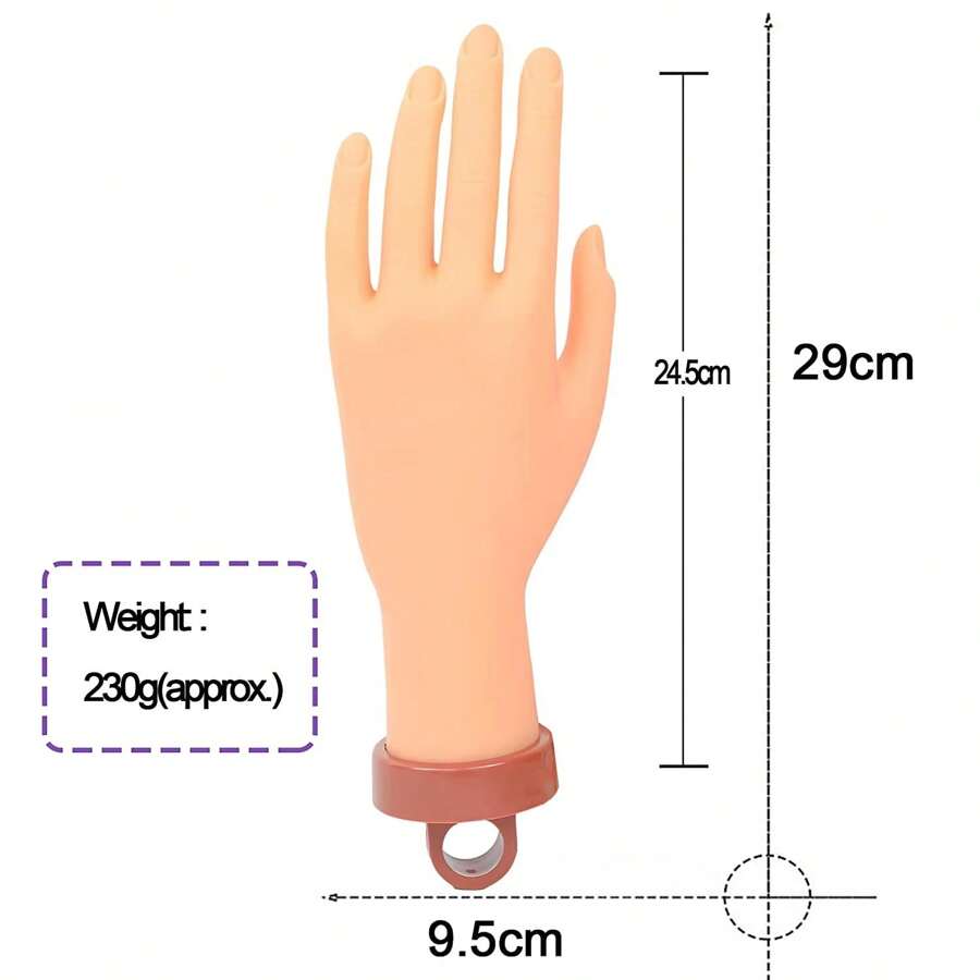 Practice Hand Nail Training Fake Hand For Acrylic Nails Silicone Hands ...