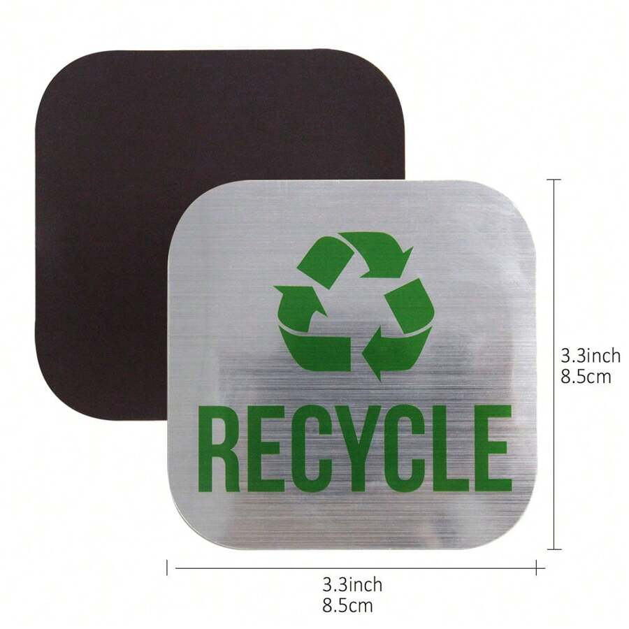 Magnetic Recycle And Trash Signs For Kitchen Trash Cans And Recycling ...