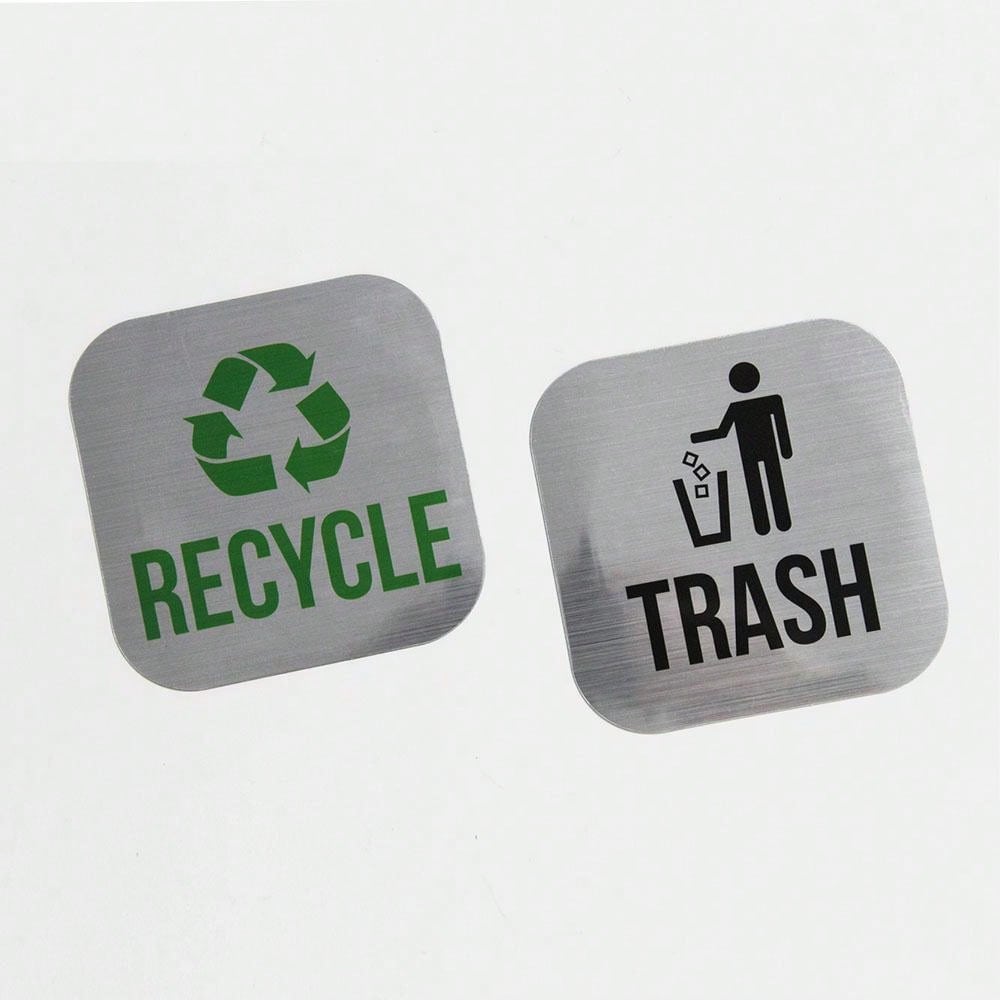 Magnetic Recycle And Trash Signs For Kitchen Trash Cans And Recycling ...