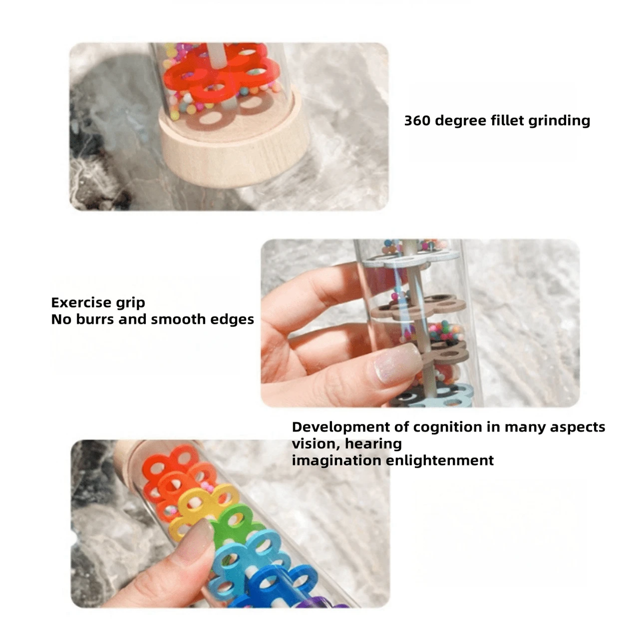 Rain Sound Tube Orff Percussion Instrument, Rain Sound Simulator Ring ...