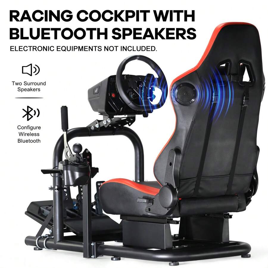 Minneer Racing Simulator Cockpit With Wireless Speaker Seat For G920 ...