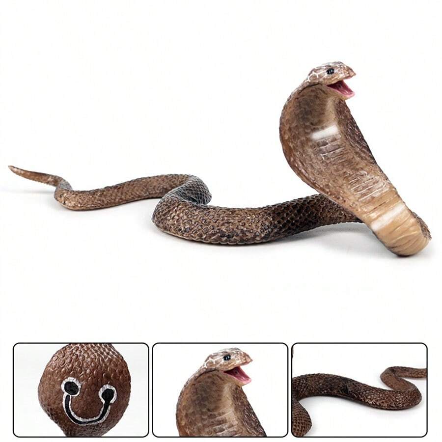 Figurines de jouets de faux serpents, serpents en caoutchouc réalistes ...