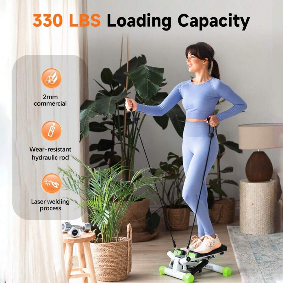 UPGO Mini Steppers Exercise Machine Stair Stepper With Resistance Bands ...