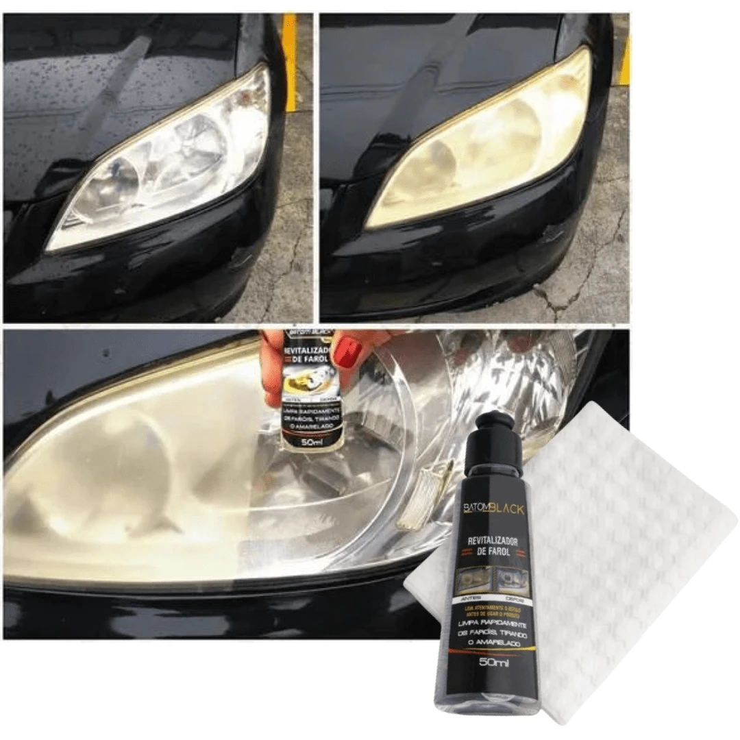 Headlight Revitalizer - New Headlight No Need To Polish Or Sand - Black ...