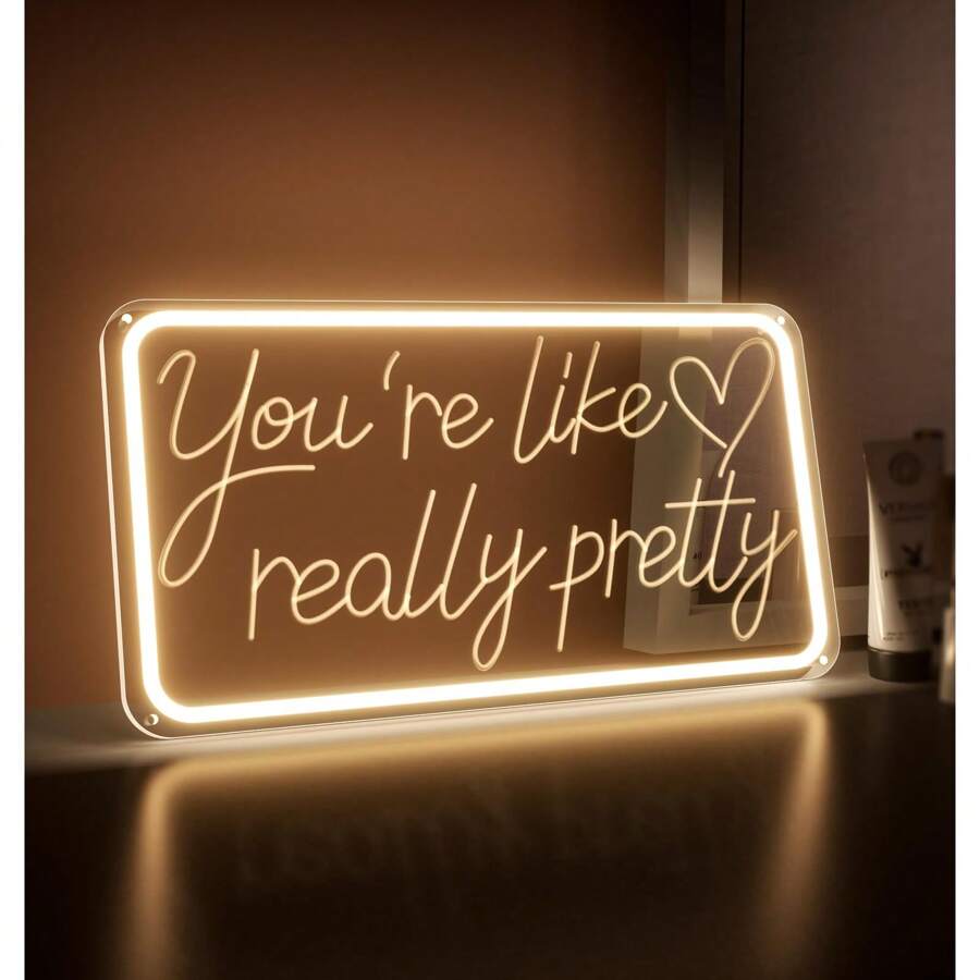 1PC You're Like Really Pretty Neon Sign, Multicolor Neon Lights For ...