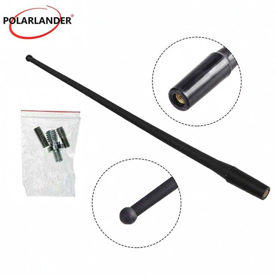 Set Of 13-Inch Rubber Flexible Stubby Radio Antenna Topper Compatible ...