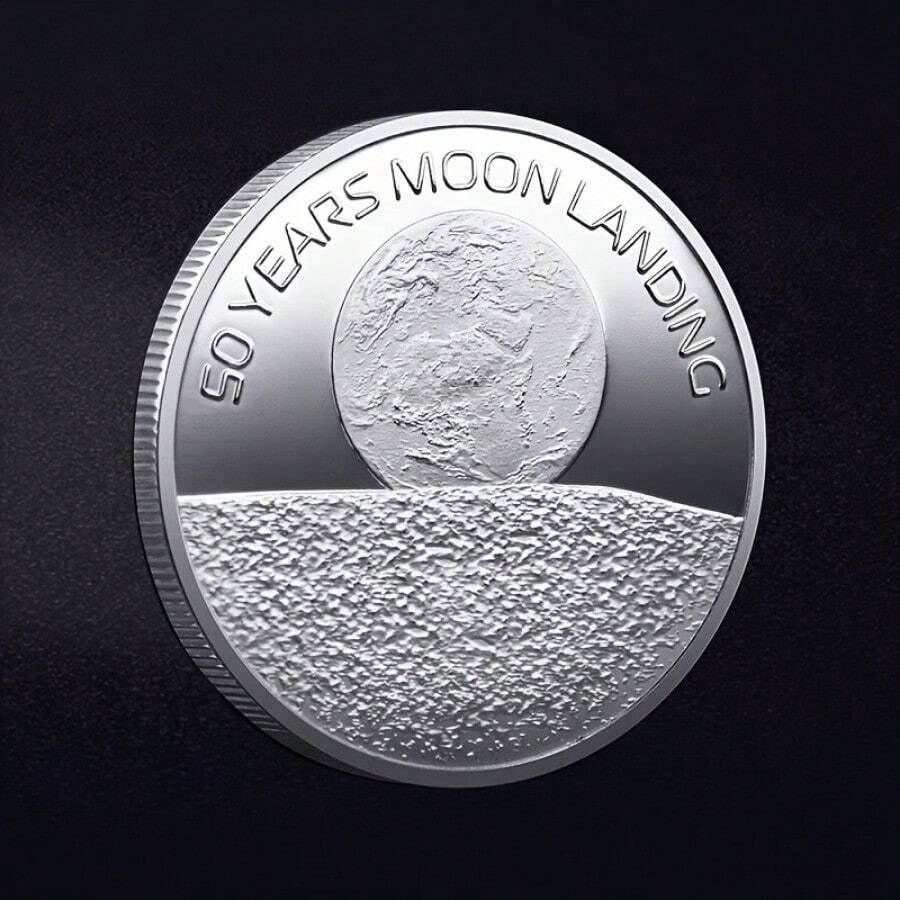 Moon Landing Commemorative Coin, Moon Landing Commemorative Medal ...