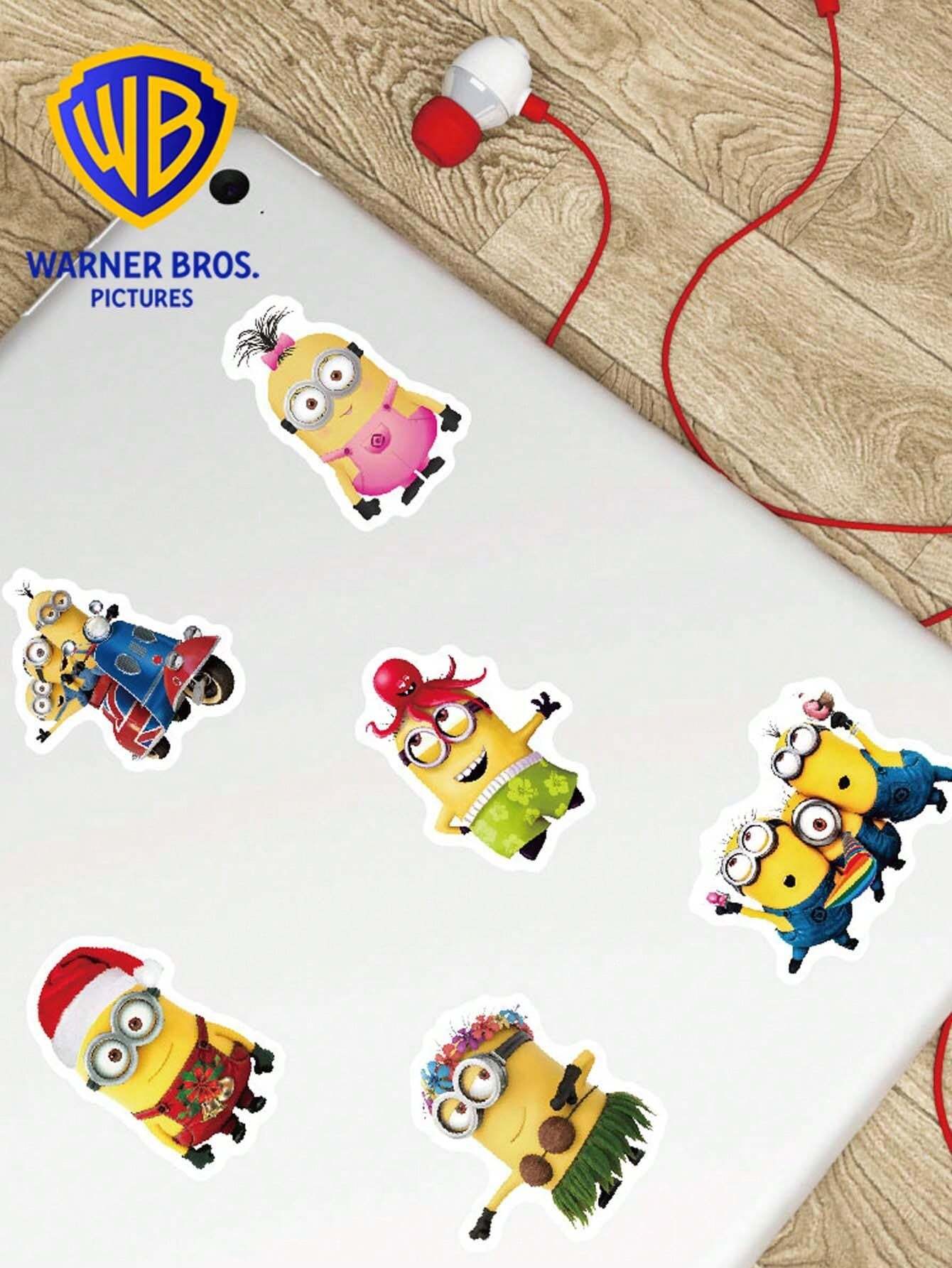 WB 50PCS Minions Officially Licensed Minions Stickers Dave Stuart Jerry ...
