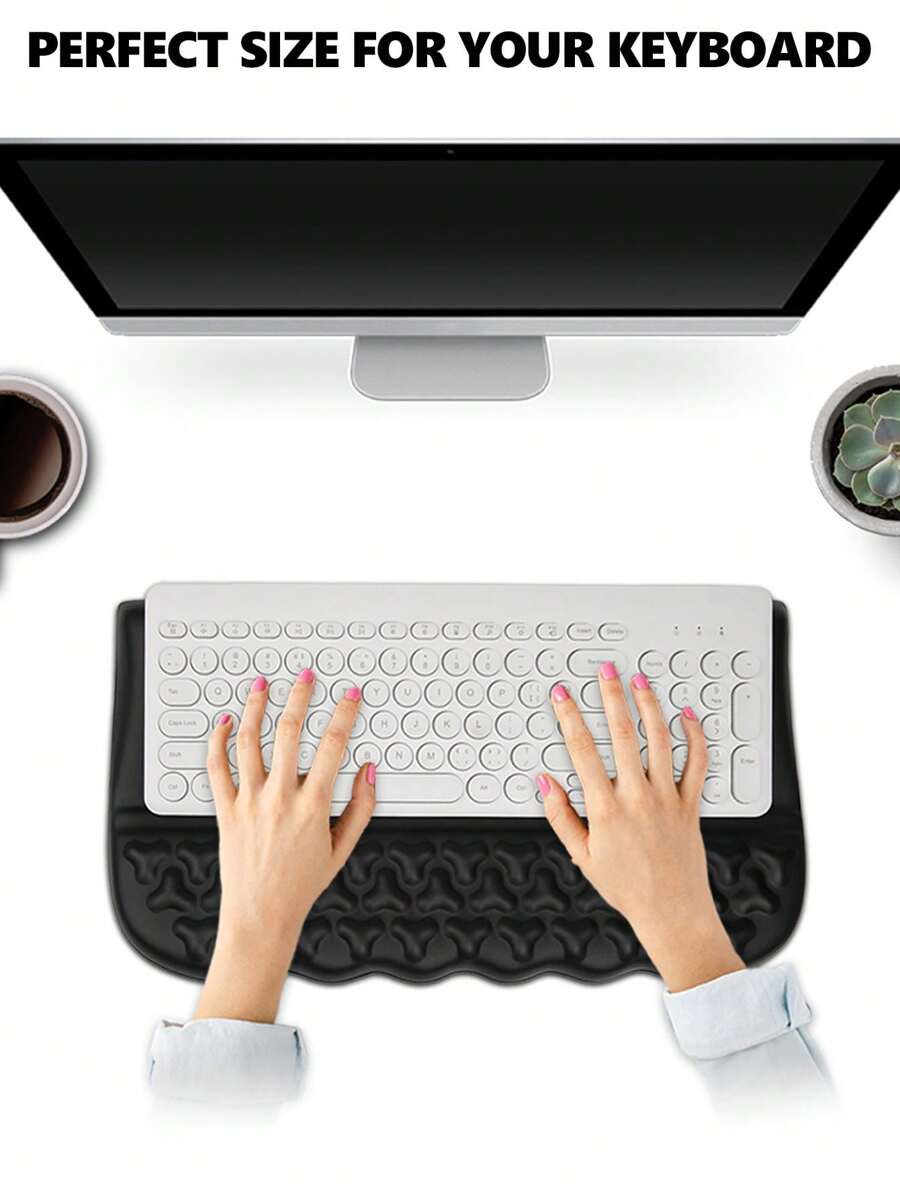 Computer Keyboard Stand With Wrist Rest, Ergonomic Tilted Keyboard ...