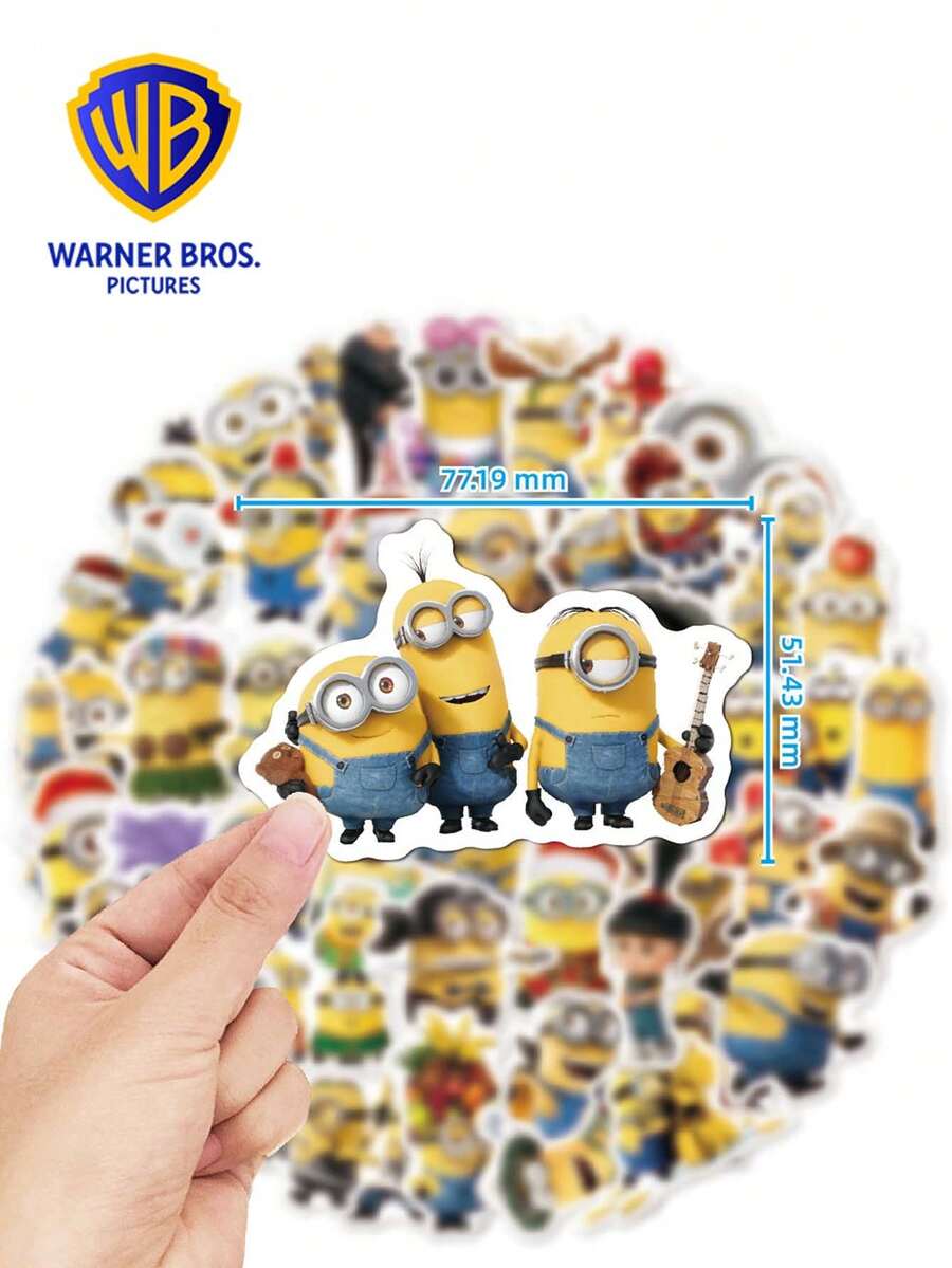 WB 50PCS Minions Officially Licensed Minions Stickers Dave Stuart Jerry ...