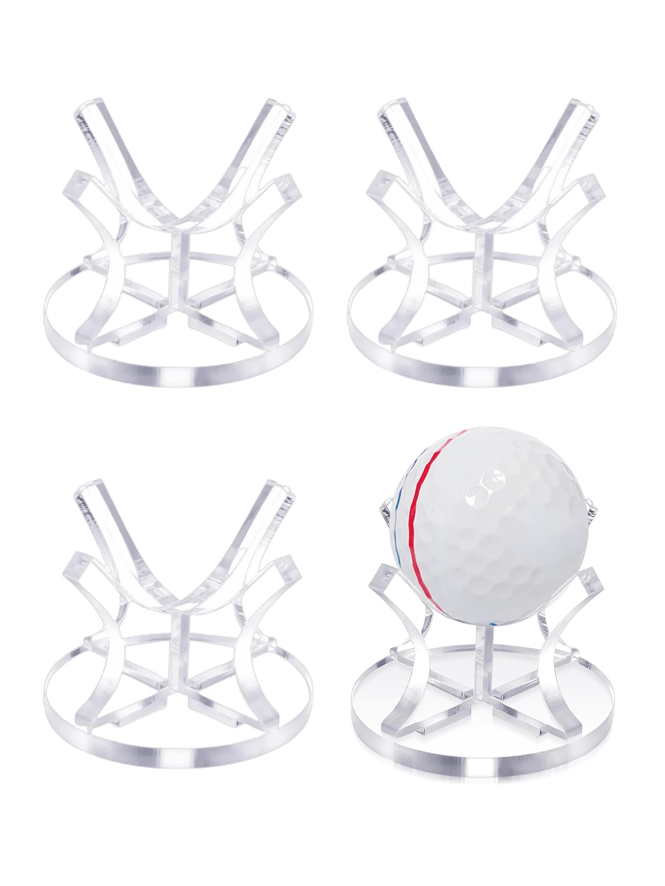 3pcs Clear/Black/White Acrylic Ball Display Stand, Acrylic Display ...