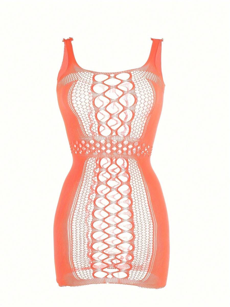 4pcs Sexy Open Crotch Dress With Erotic Hollow Out Design For Women's ...