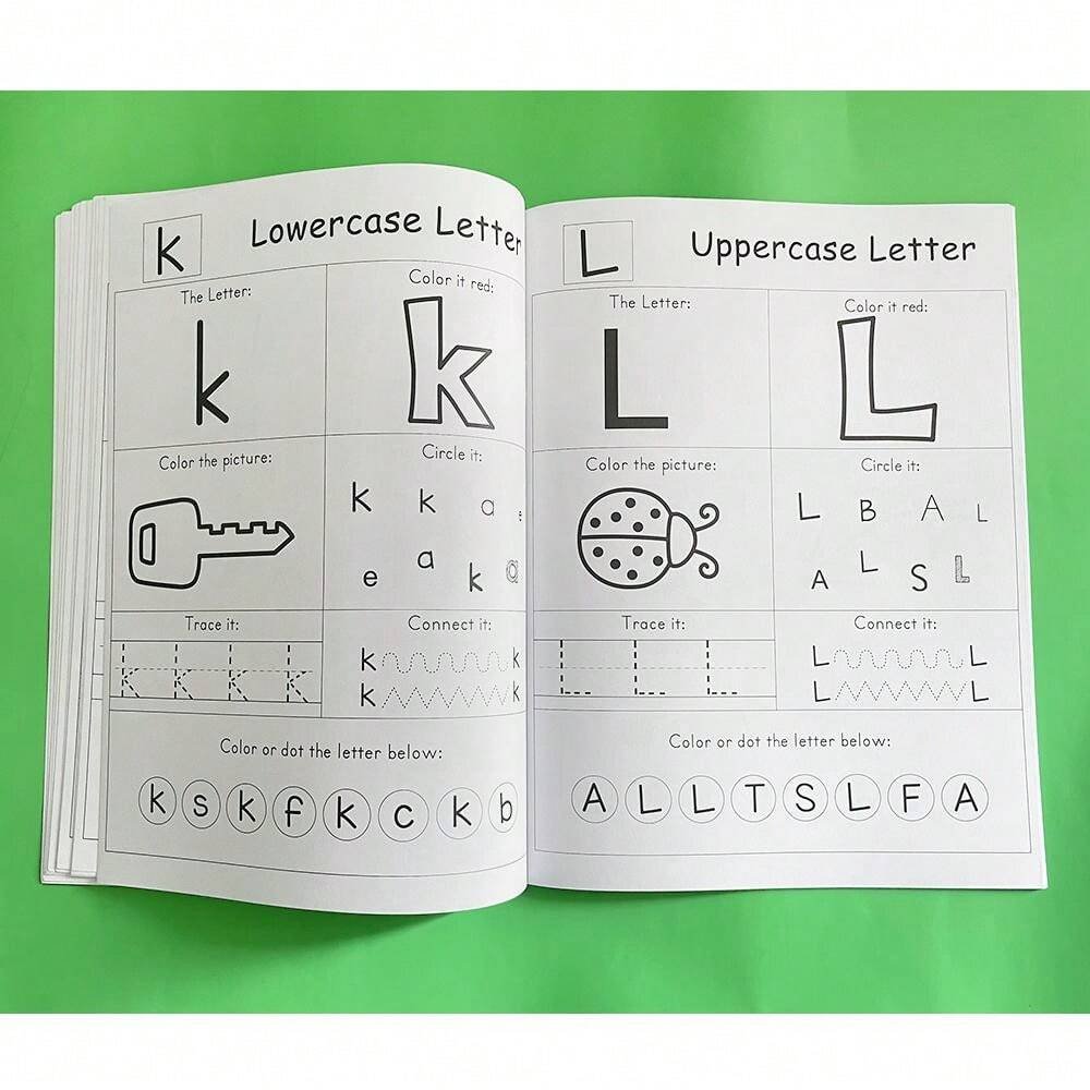 53 Pages 26 Letters A-Z Alphabet Colouring Book Preschool Learning ...