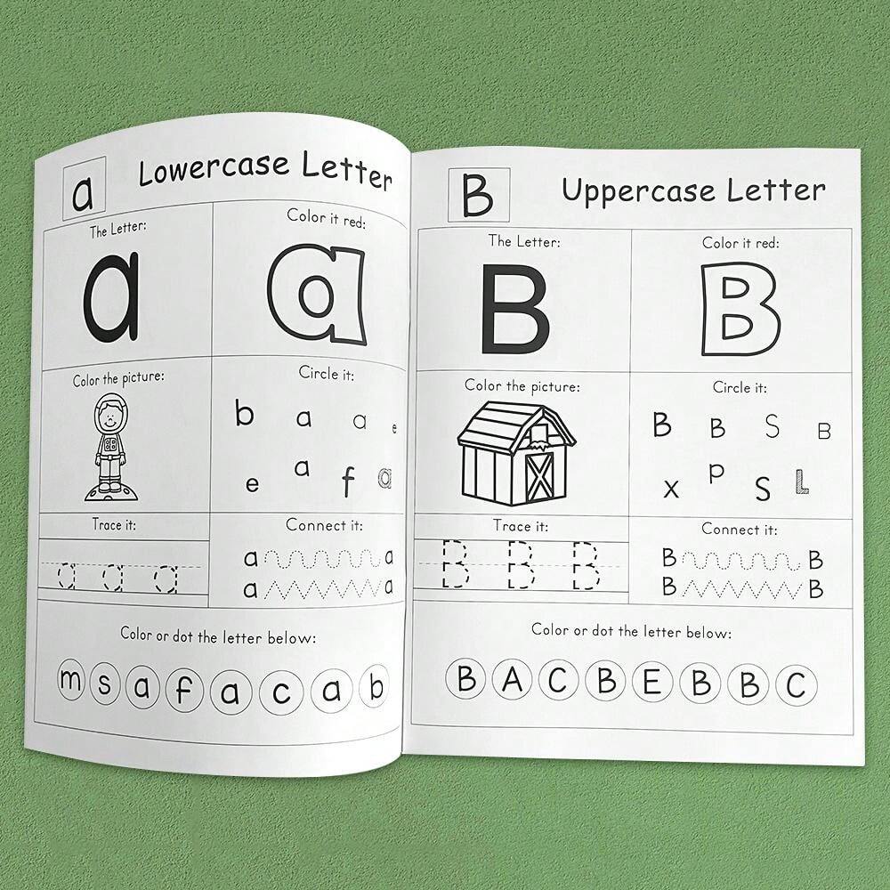 53 Pages Tracing Book For Kid ABC Alphabet Phonics Words Workbook ...