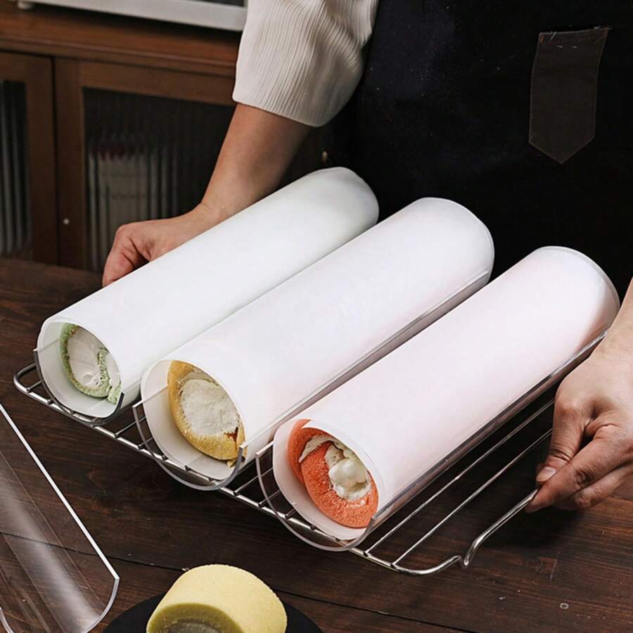 Acrylic Clear Cake Roll Shaper, Cake Roll Molds, Long Cake Decorations ...