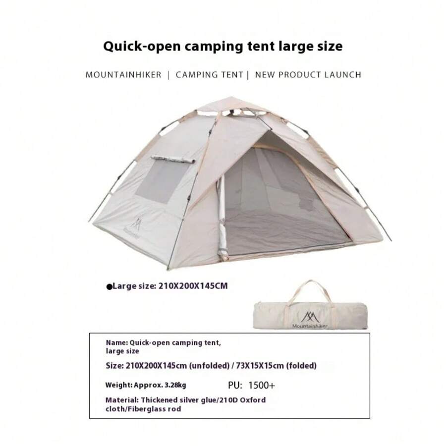 Mountainhiker Outdoor With Windows Tent Fully Automatic Quick Opening ...