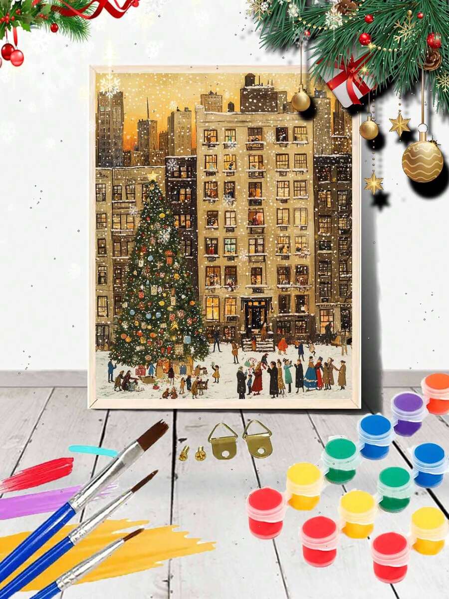 2024 Christmas Tree DIY Digit Painting - Easy To Start Your Art ...