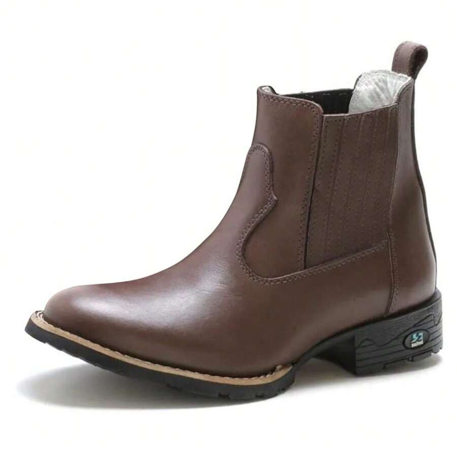 Bota Feminina RR Botas Texana Botina Country Em Couro Com Sola De ...