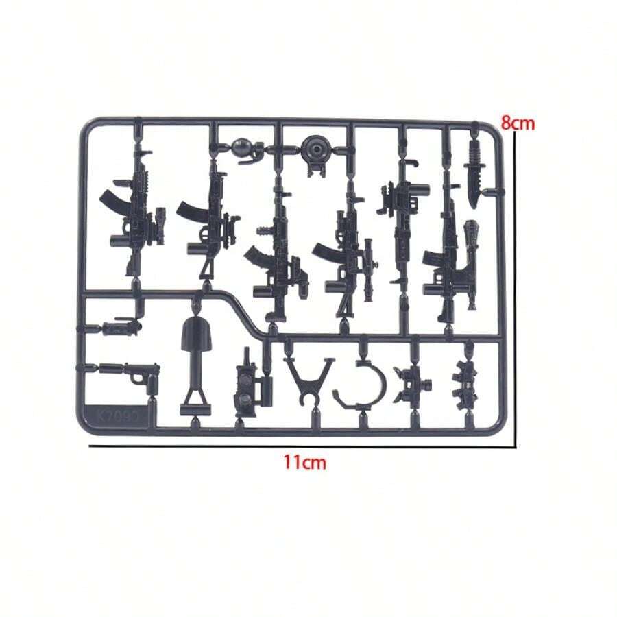 Simulate Battle Mini Weapon Pack Gun Rifle Pistol Accessories Building ...