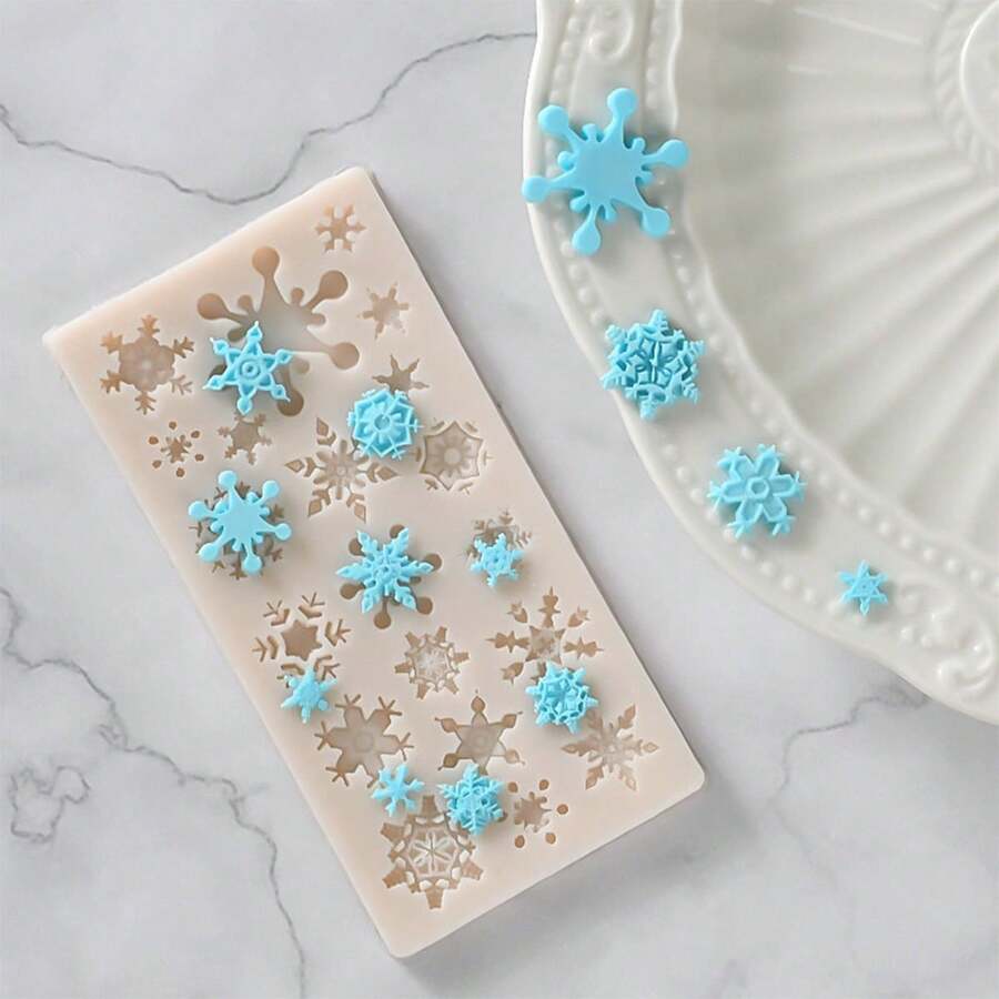 1pc Christmas Snowflake Silicone Mold, Candle Mold, Soap Mold, Resin ...