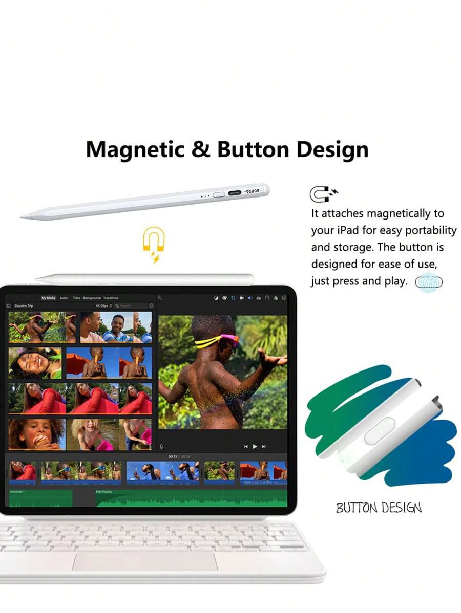 Stylus Pen Compatible With Apple Pencil Stylus Palm Repulsion Tilt ...