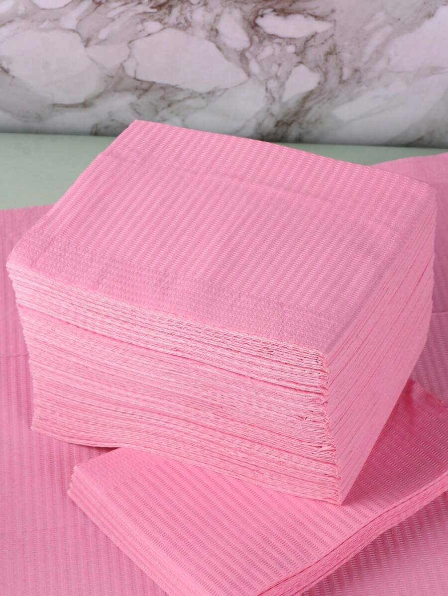 125/20/10pcs Nail Art Table Mat, Waterproof Light Pink Foldable ...