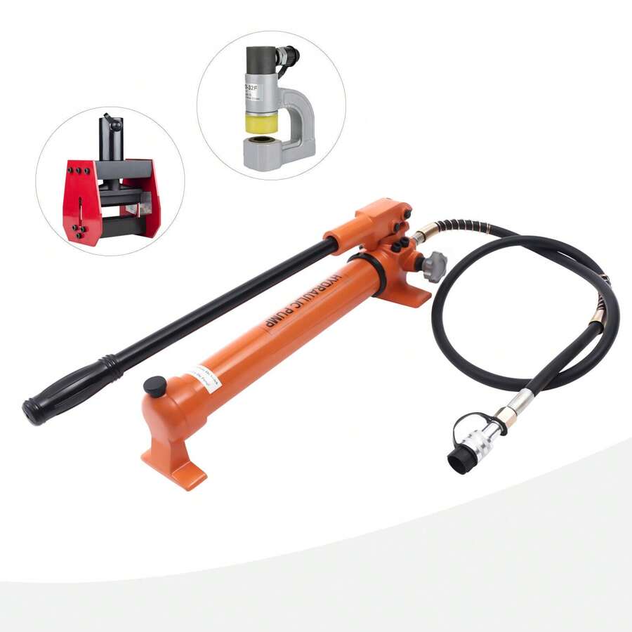 EurHomePlus CP-700 Manual Hydraulic Pump Hand Pump Hose Coupling ...