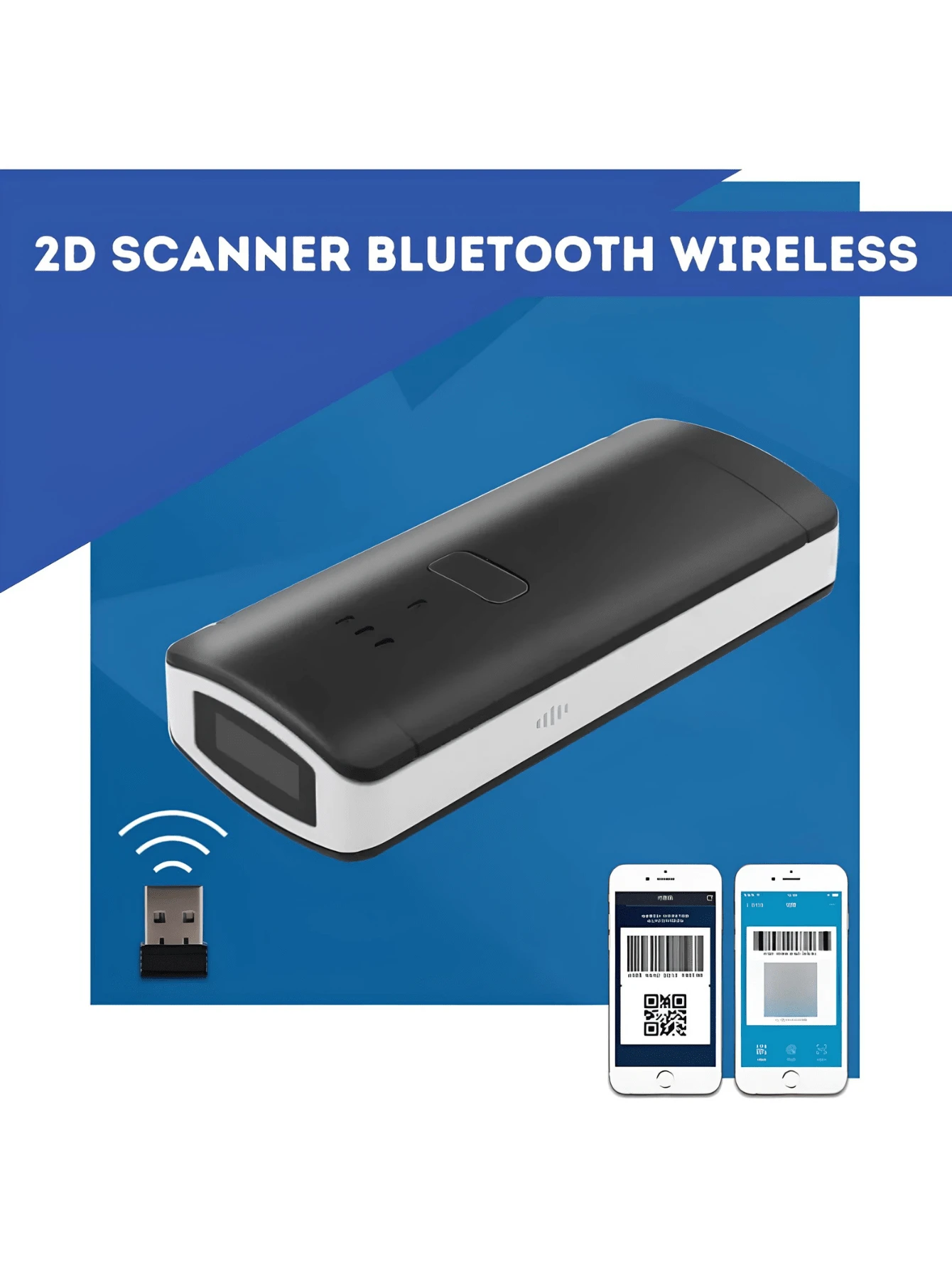 Wireless Bluetooth 2D And 1D Scanner Beep Beep Qr Code Barcode | Mode ...