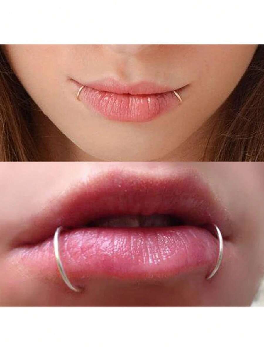 AVYRING 5Pcs Lip Rings Nose Fangs Vampire Teeth Vampire Canine Teeth ...