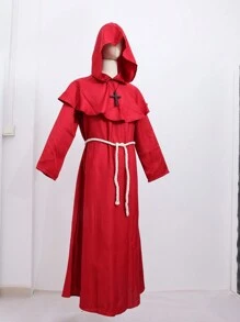 In Stock Wizard/Priest Cosplay Costume, Medieval Monk Robe Priest ...