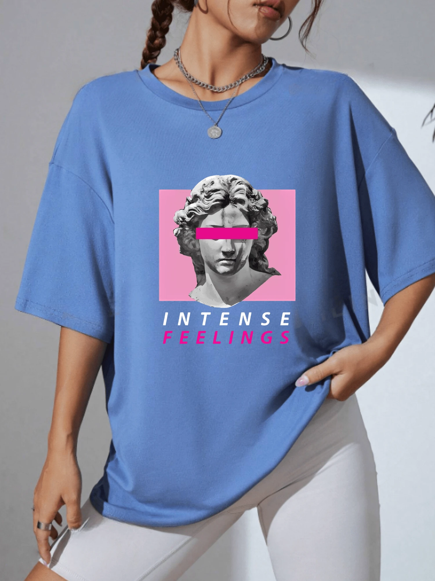 Overtec Oversized T-Shirt, Wide Model, Printed Intense Feelings, Skater ...