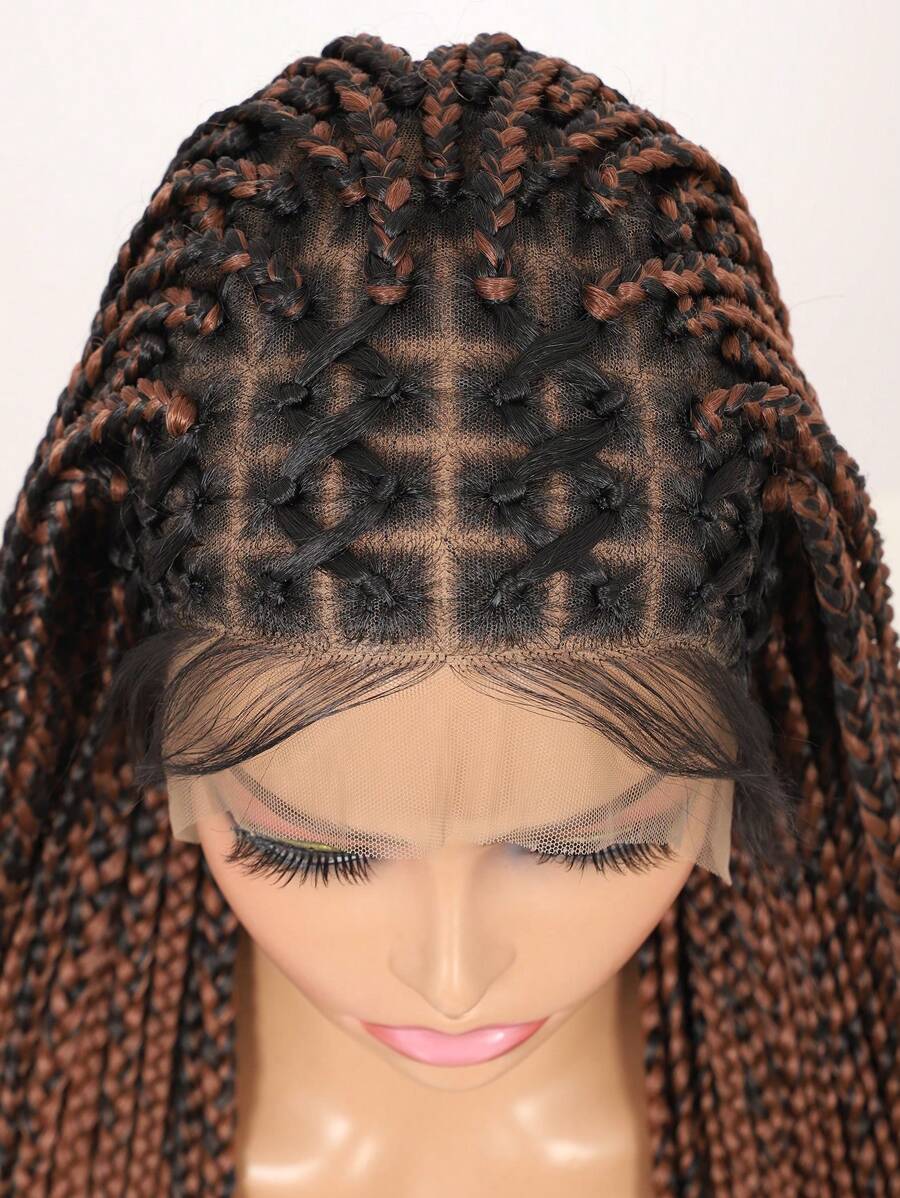 Criss Cross Knotless Box Braided Wigs With Baby Hair 36 Inches ...