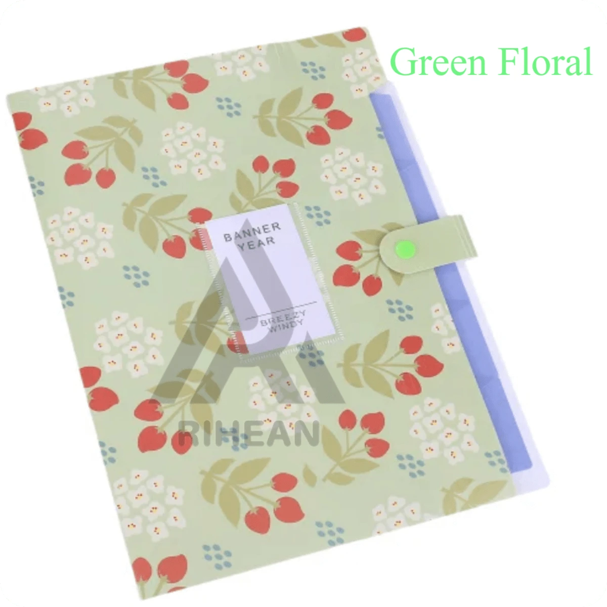 Floral File Folder, File Organizer, Expanding File Folders With Labels ...