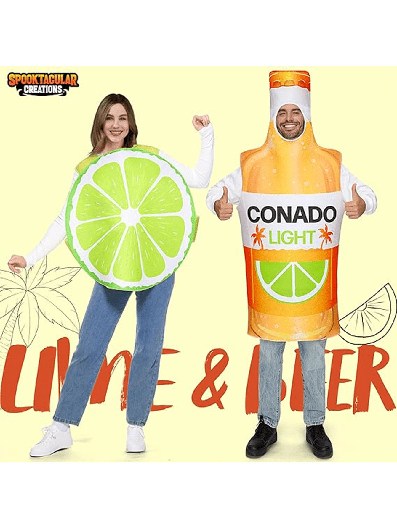 SYNCFUN Couples Halloween Costumes, Adult Couple Funny Food Costume For ...