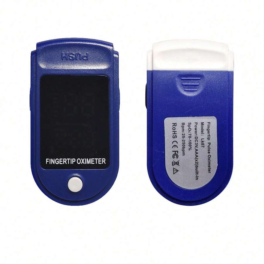 2pcs Adult Fingertip Pulse Oximeter Blood Oxygen Saturation Monitor ...