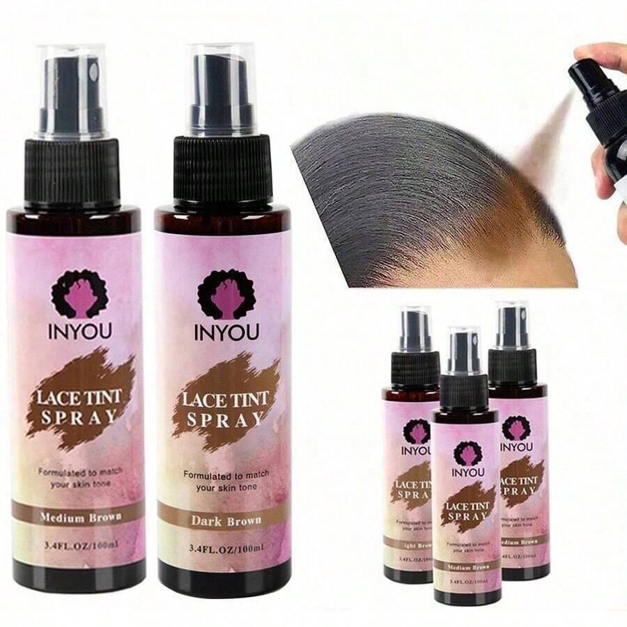 Lace Tint Spray For Wigs,Waterproof Lace Tint Melting Mousse Spray ...