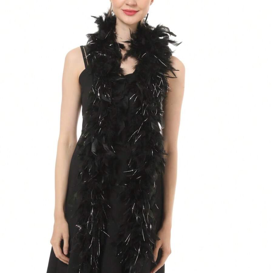 80 Gram Artificial Chandelle Feather Boa, 2 Yard Long-Great For Party ...
