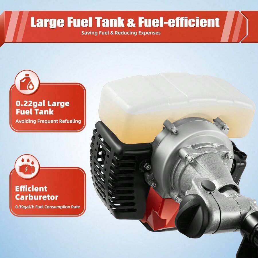 2 Stroke 2.3HP Outboard Motor Kayak Boat Engine Long Shaft Air Cooling ...