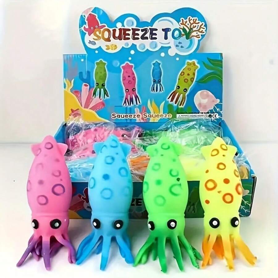 Creative Octopus Stress Relief Squeezing Fun Flour Ball Trick And ...