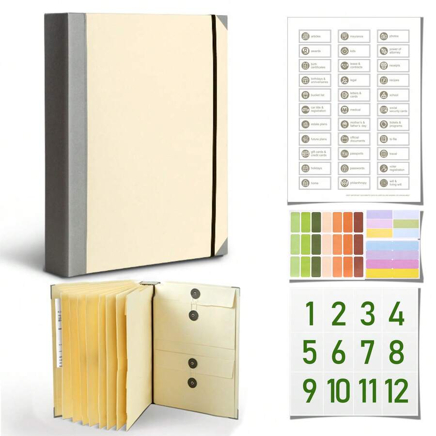 Organizador de documentos | Carpeta de expansión con encuadernación de ...