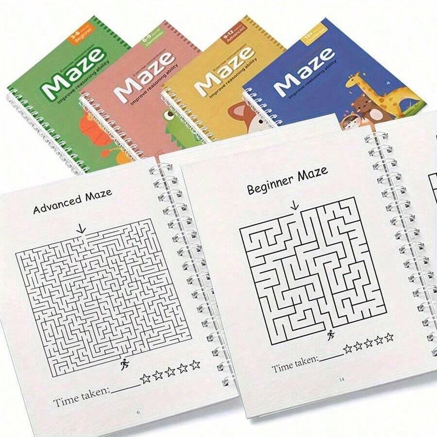 Maze Game Book To Train Concentration And Thinking Skills, Educational ...