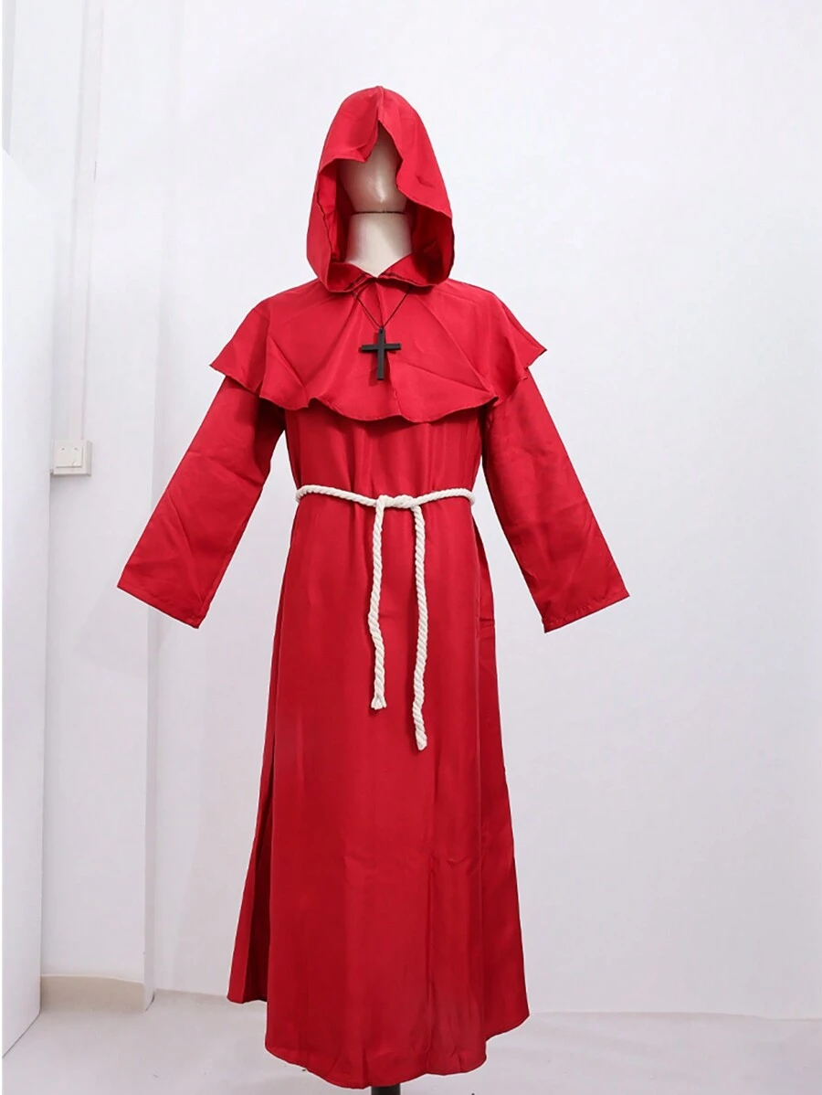 In Stock Wizard/Priest Cosplay Costume, Medieval Monk Robe Priest ...