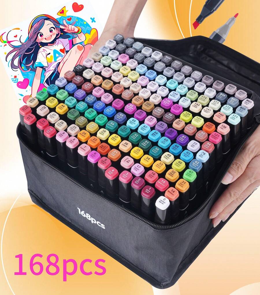 12/30/36/40/60/100/120pcs Art Marker Set, Watercolor Brush Pens For ...