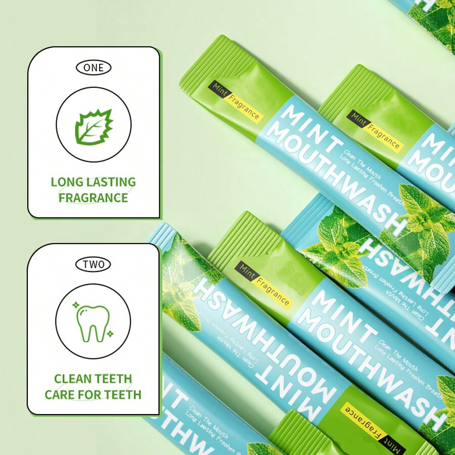 NBGRLVS Travel Sized Mouthwash, Independent Mini Mouthwash, Fresh ...