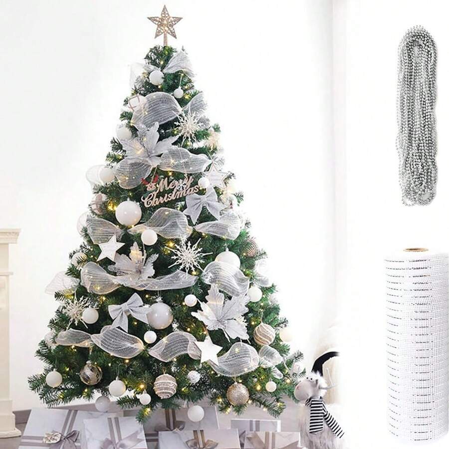 1 Rolle Weihnachtsbaumschmuck 10 Zoll x 30 Fuß ...